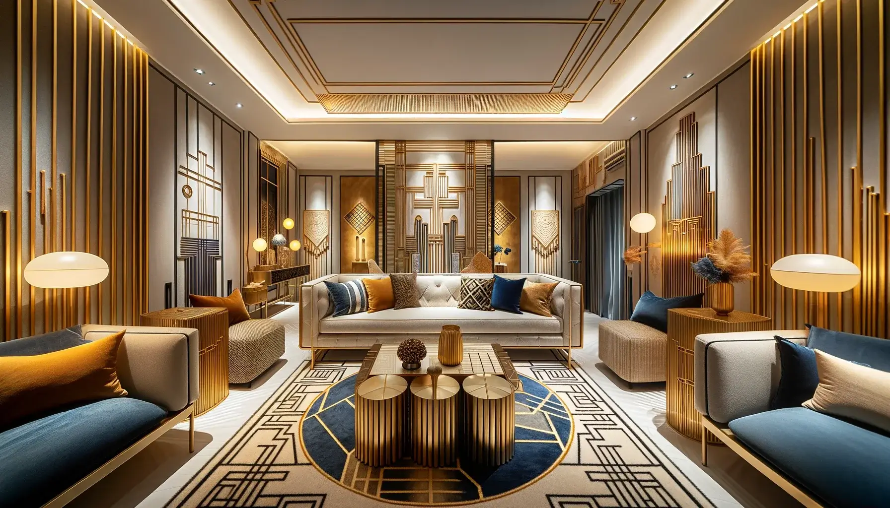 Salon Art Déco : Harmoniser le Moderne et le Classique dans votre ...