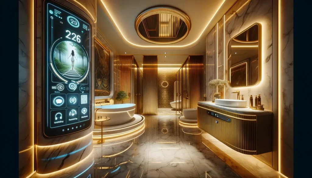 Salle de Bain Futuriste : Intégration de Technologie Avancée pour un ...