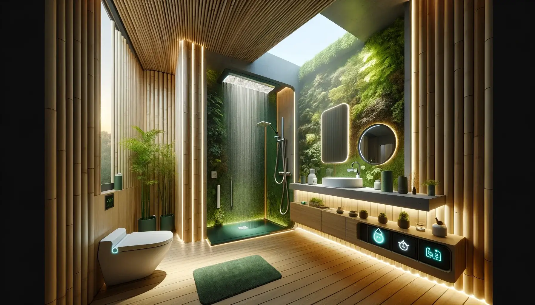 Salle de Bain Futuriste : Intégration de Technologie Avancée pour un ...